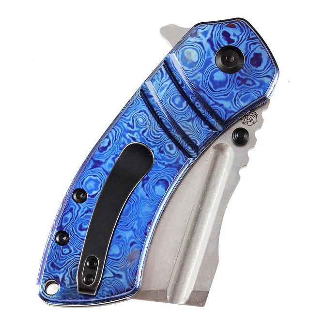 Kansept M Korvid Folding Knife Timascus Handle | White Mountain Knives
