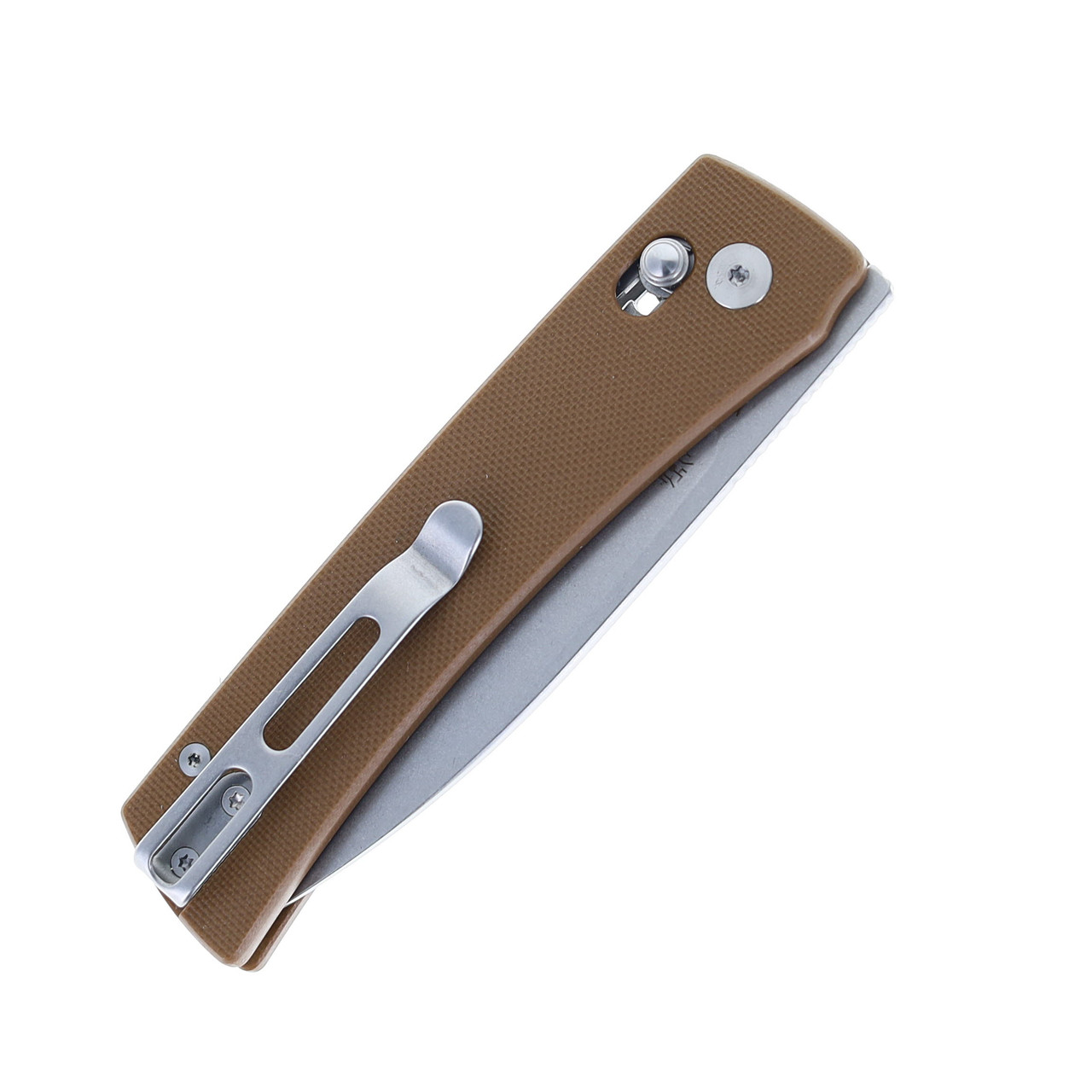 Shieldon Kite Pocket Knife 154CM Blade Brown G10 handle nested axis ... Shieldon Kite Pocket Knife 154CM Blade Brown G10 handle nested axis ...