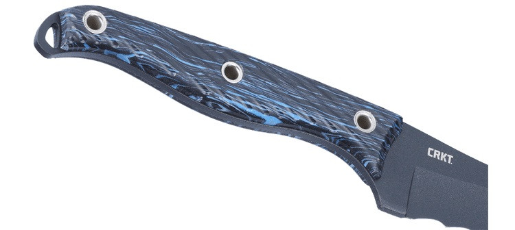 CRKT Clever Girl Fixed Blade Knife Blue Marbled G10 Handle SK-5 ...