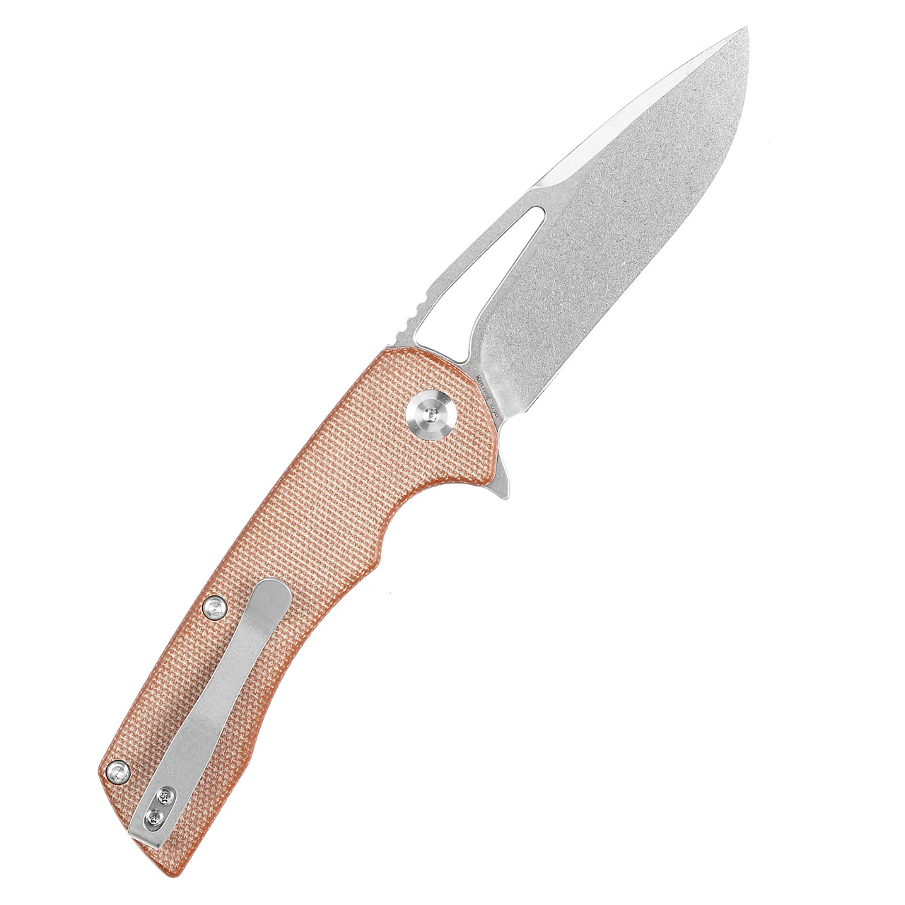 Kansept Kryo Folding Knife Brown Micarta Handle 12C28N Plain Edge ...