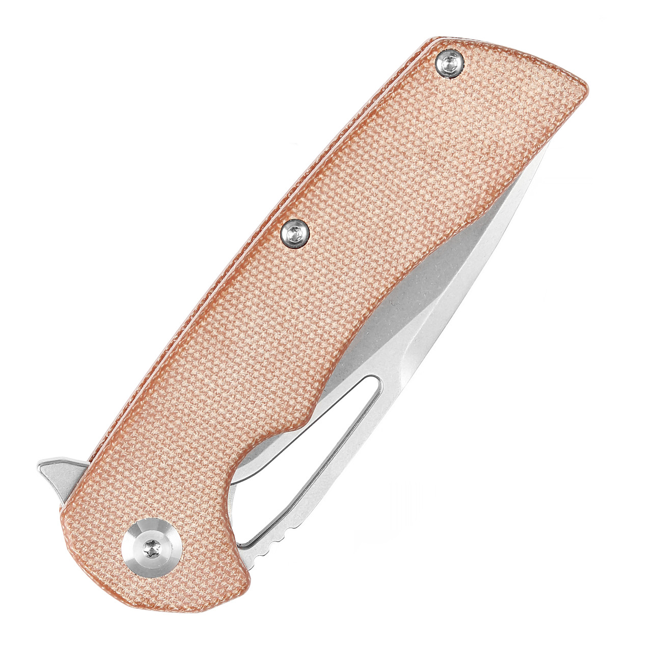 Kansept Kryo Folding Knife Brown Micarta Handle 12C28N Plain Edge ...