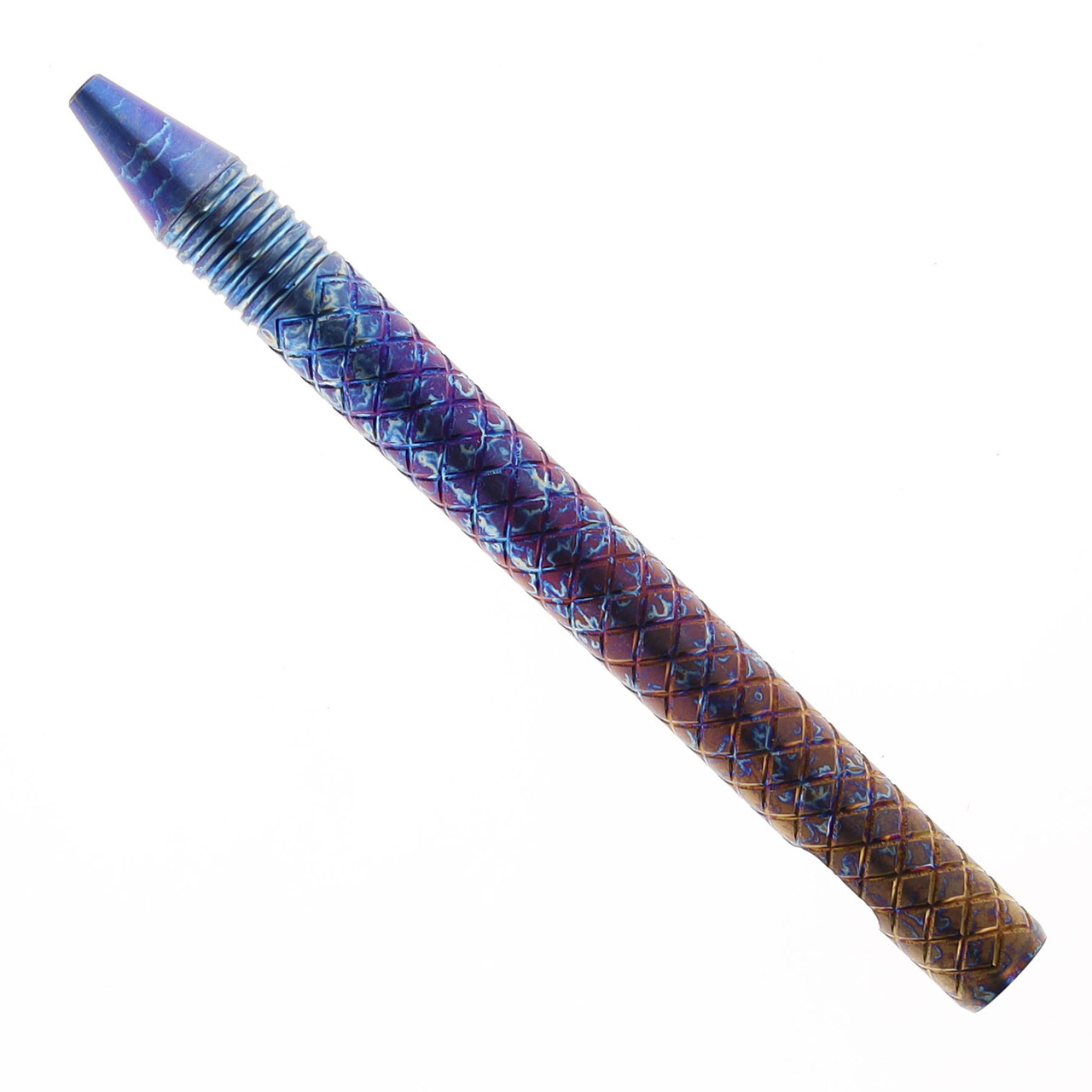 Two Sun Push Button Pen Checkered Color Titanium Body Black Ink PEN-37 ...