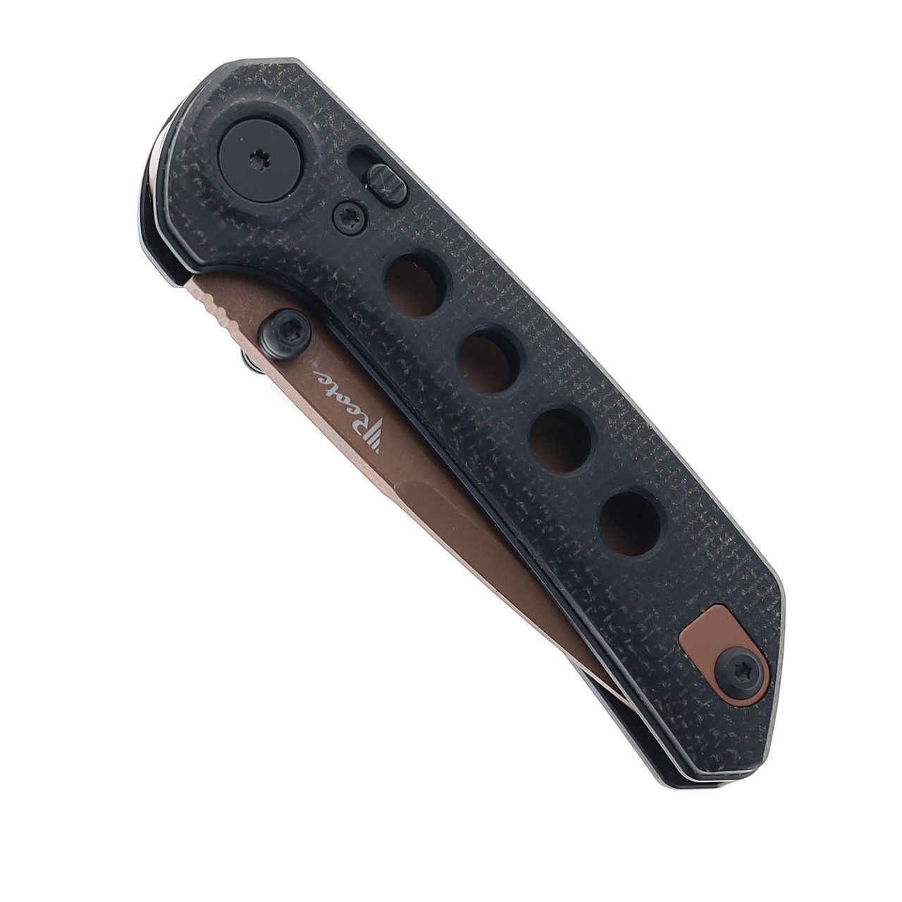 Reate Pl Xt Folding Knife Black Micarta Handle Nitro V Plain Edge