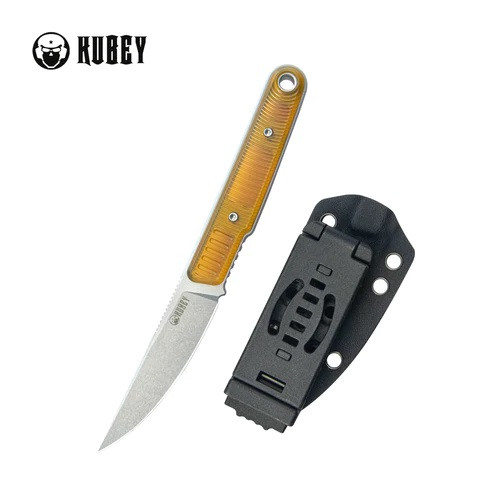 Kubey JL Kwaiken Fixed Blade Knife Ultem G10 Handle 14C28N Plain Edge ...