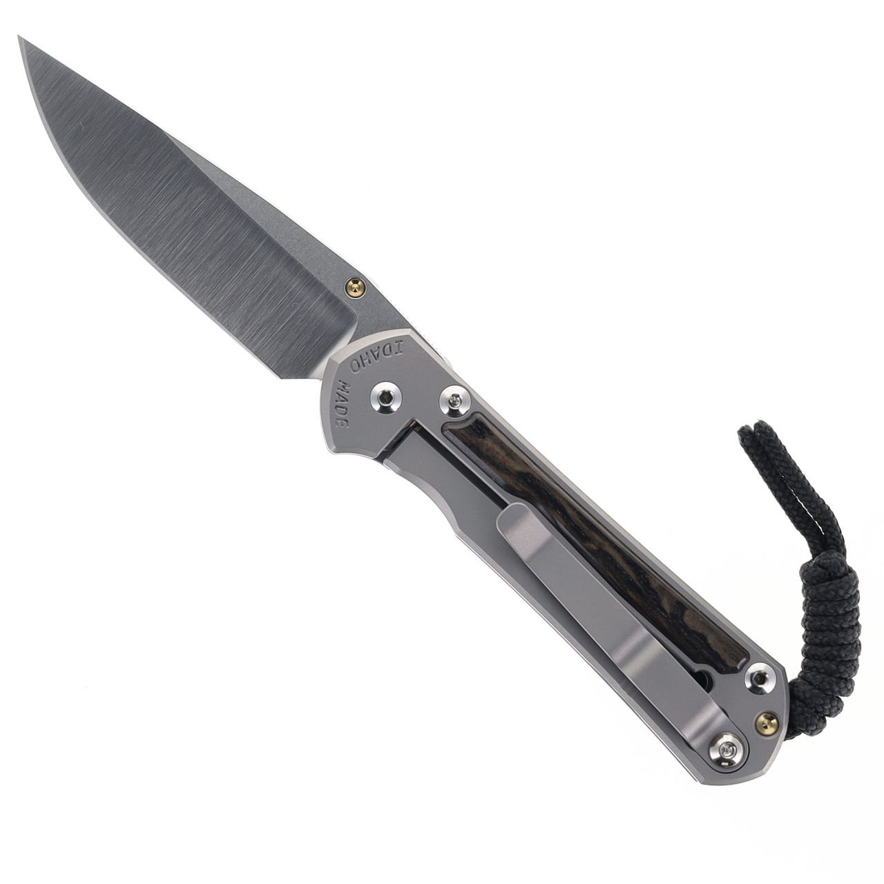 Left Handed Chris Reeve Small Sebenza Pocket Knife Bog Oak Inlay ...