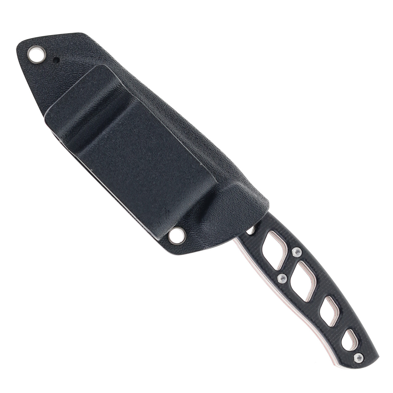 Two Sun Micro Mini Fixed Blade Knife Black G10 Handle D2 Plain Edge TS466