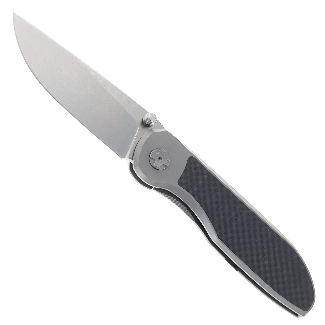 Vanguard Cheetah Pocket Knife Titanium & Carbon Fiber Handle M390 Blade ...