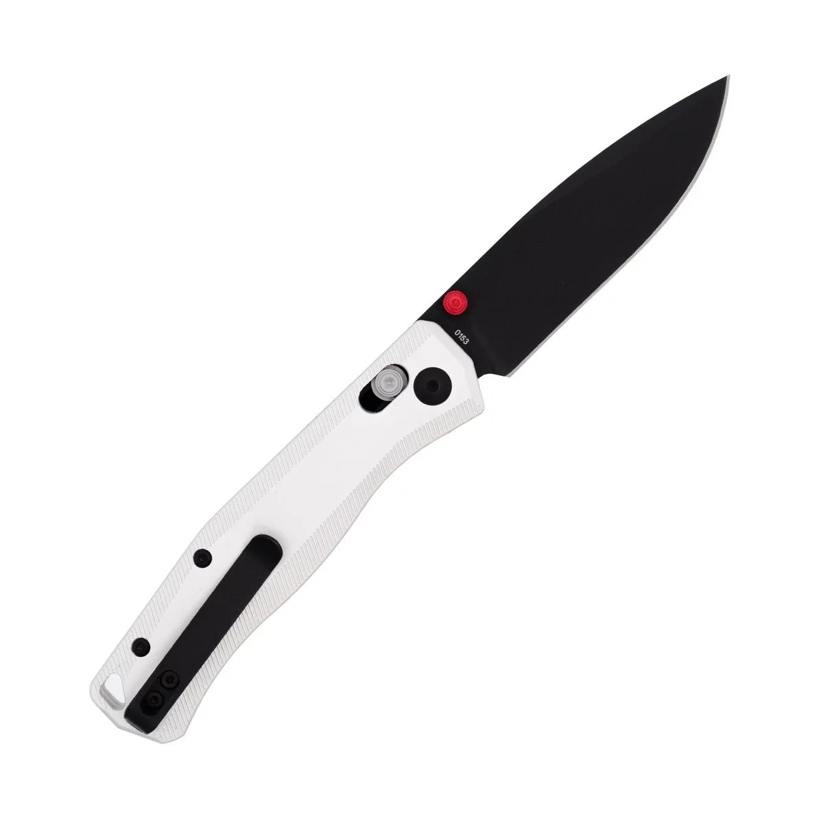 CobraTec Regent Folding Knife Silver Aluminum Handle S35VN Plain Black ...