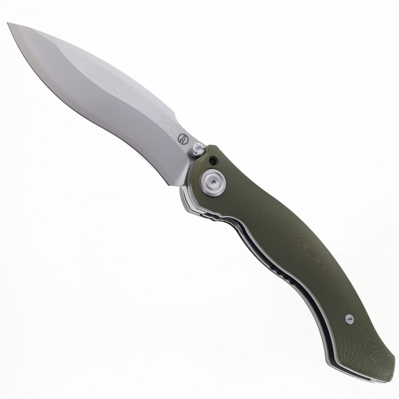 Maxace Vortex-S Folding Knife Green Micarta Handle SLD-magic Plain Edge M26B