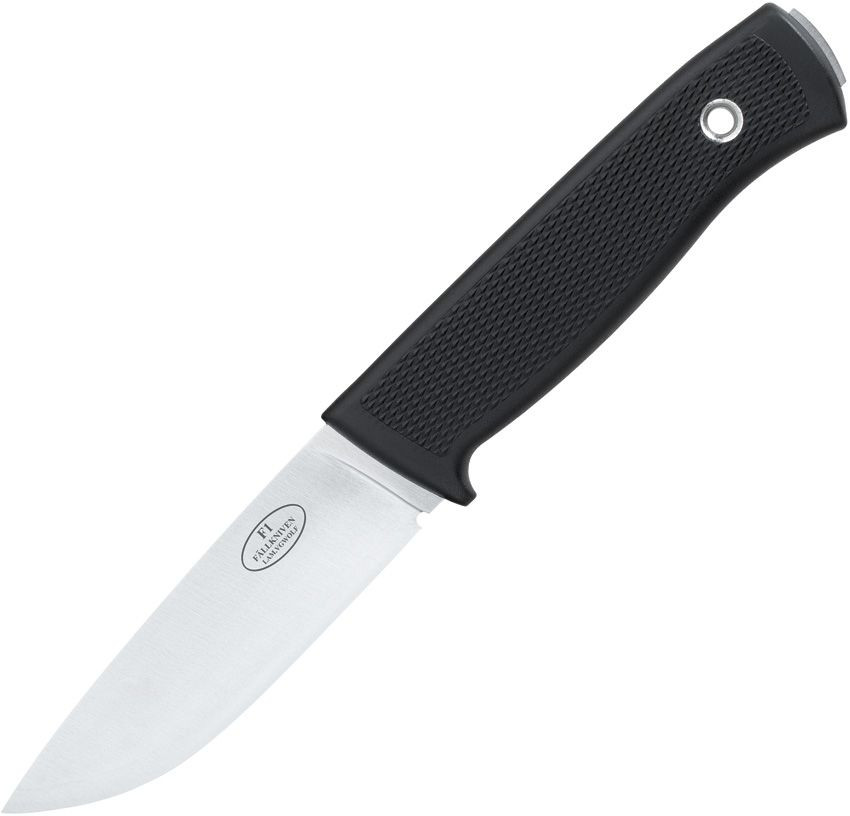 Fallkniven F1 Fixed Blade Knife Black Thermorun Handle VG-10 Plain Edge ...