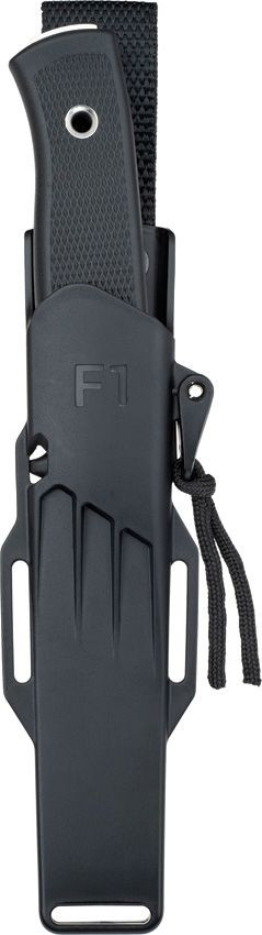 Fallkniven F1 Fixed Blade Knife Black Thermorun Handle VG-10 Plain Edge ...