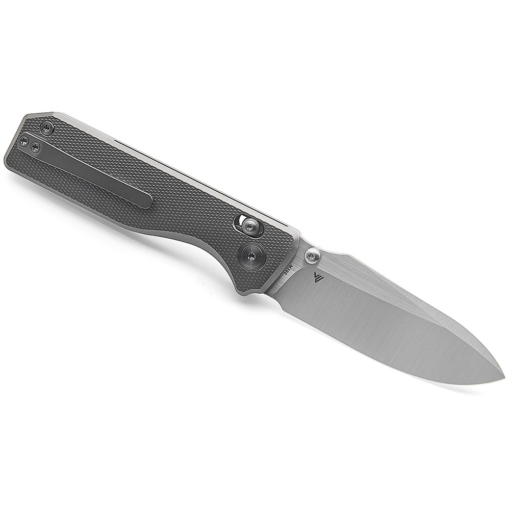 Miguron Knives Vane Pocket Knife Axis Lock Titanium Handle M390 Steel ...