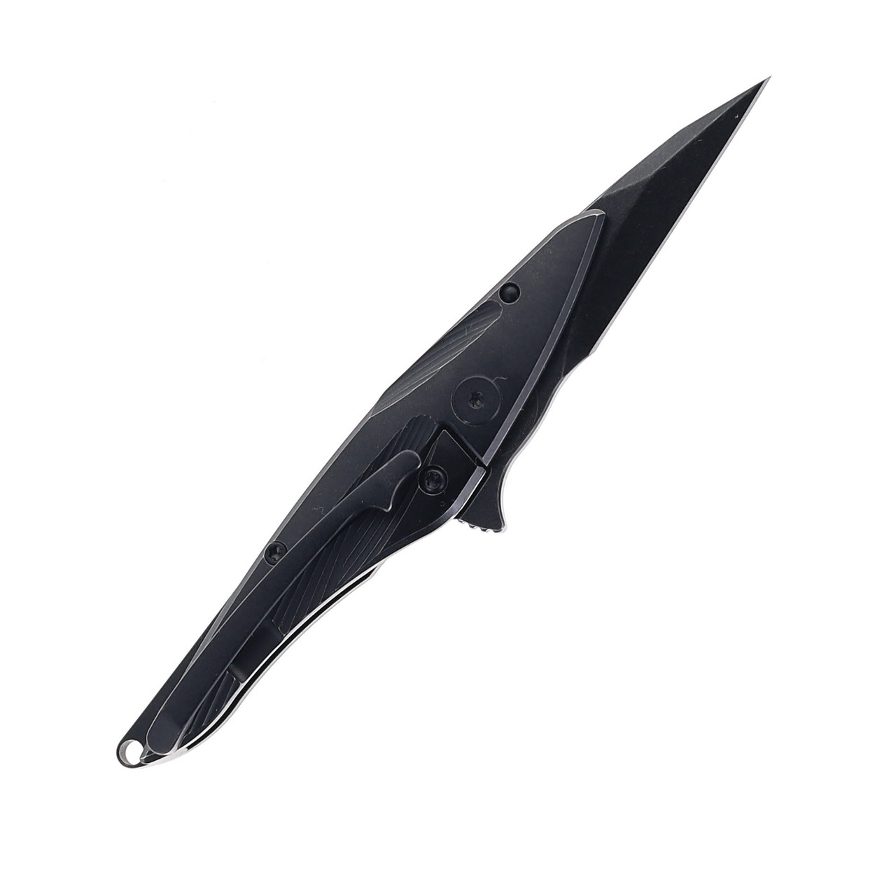 Petrified Fish E10-DDW Hummingbird Folding Knife Black Titanium Handle ...