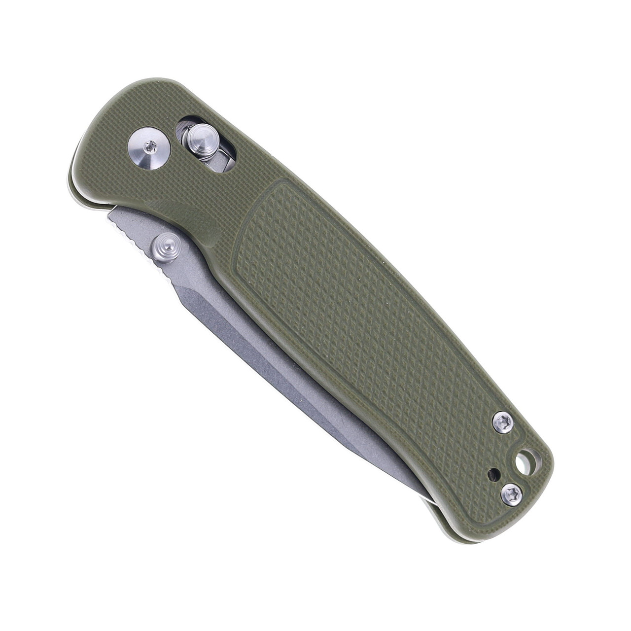 CJRB Shale Folding Knife Green G10 Stonewashed AR-RMP9 Blade J1943-GN