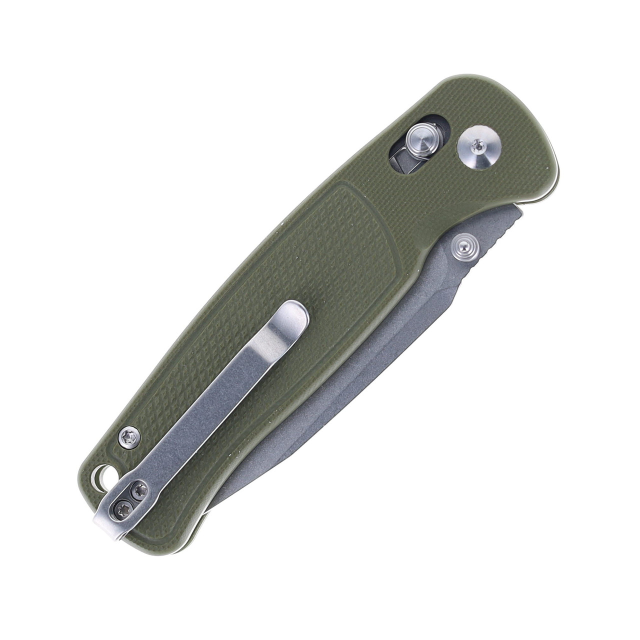 CJRB Shale Folding Knife Green G10 Stonewashed AR-RMP9 Blade J1943-GN