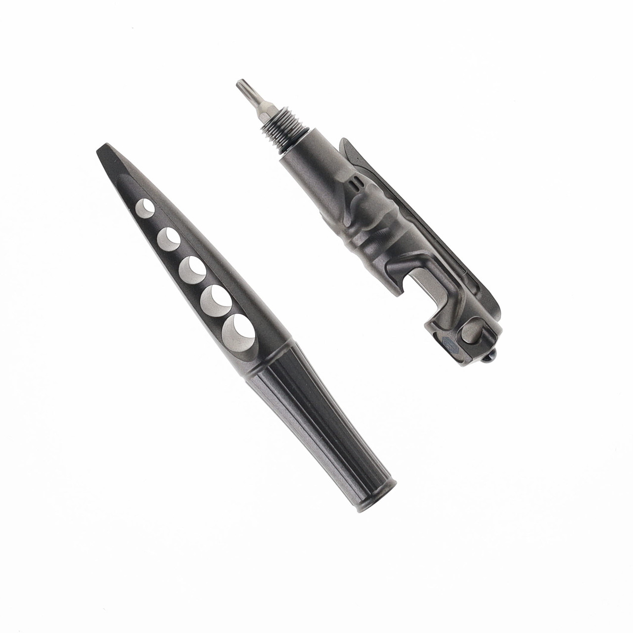 Rike Alien 4 Folding Knife Titanium Handle Damascus Blade and Titanium ...