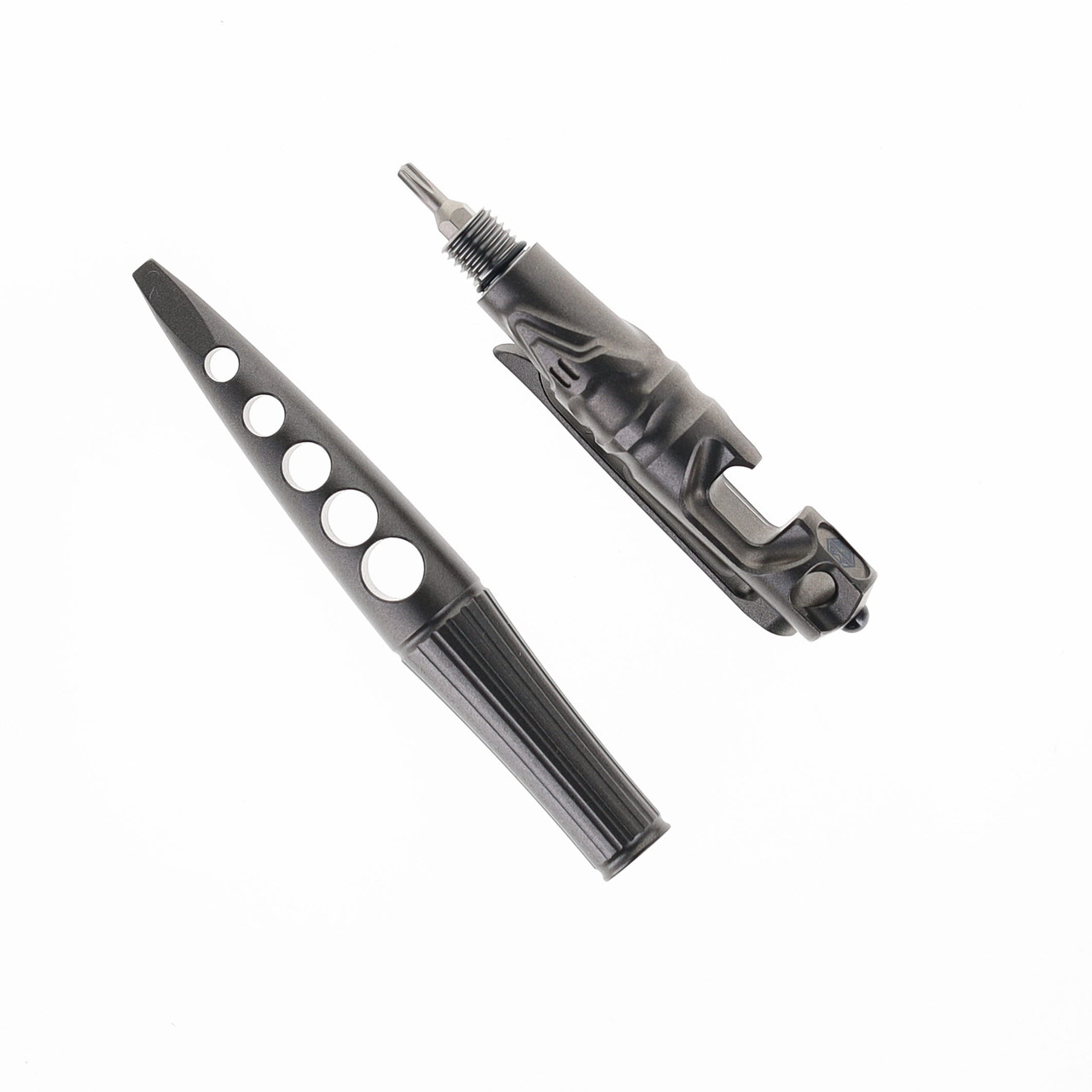 Rike Alien 4 Folding Knife Titanium Handle Damascus Blade and Titanium ...