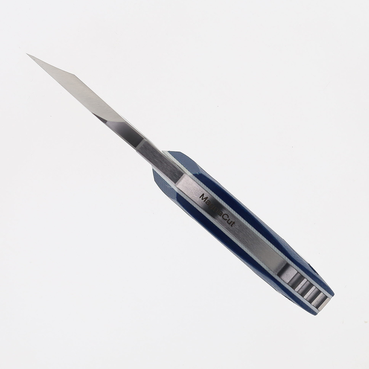 Mecforce Bergman Knives Brew Tool Fixed Blade Knife Blue Micarta Handle ...
