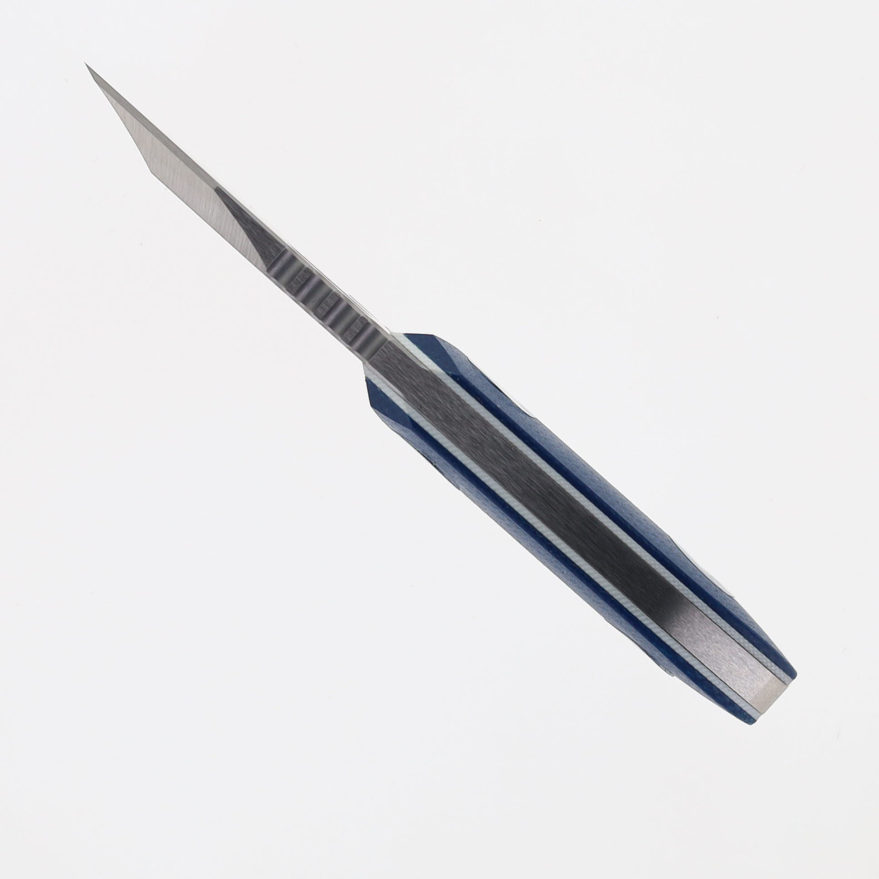 Mecforce Bergman Knives Brew Tool Fixed Blade Knife Blue Micarta Handle ...