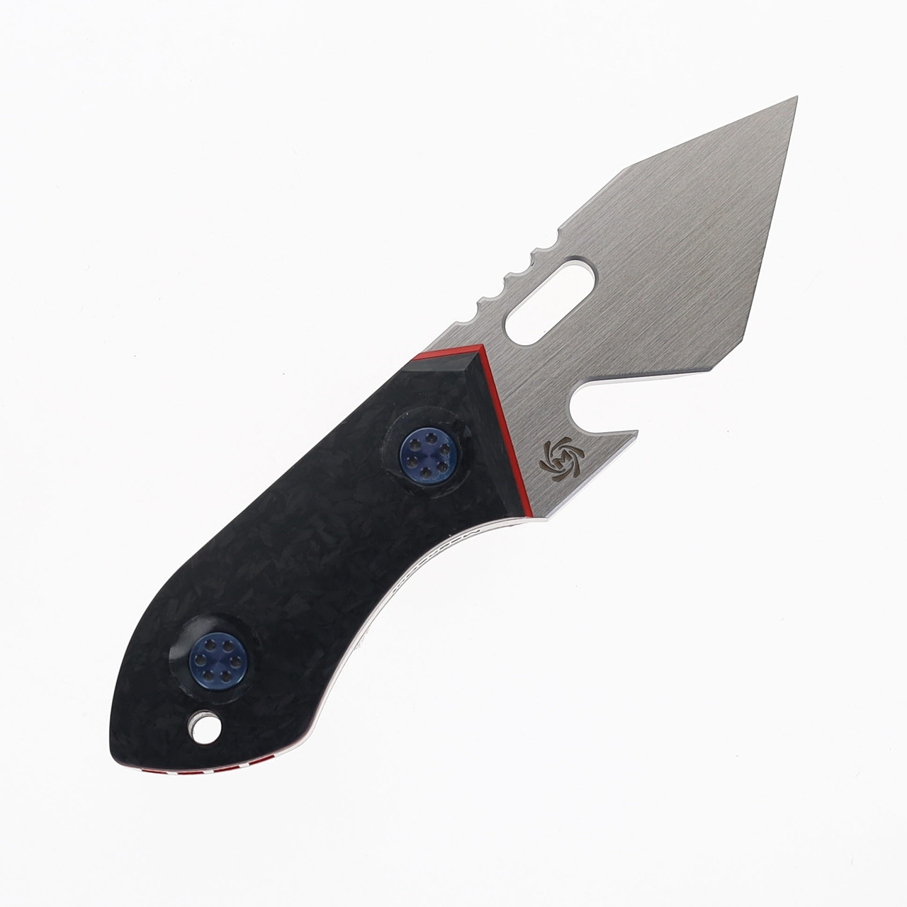 Mecforce Bergman Knives Brew Tool Fixed Blade Knife Carbon Fiber Red ...