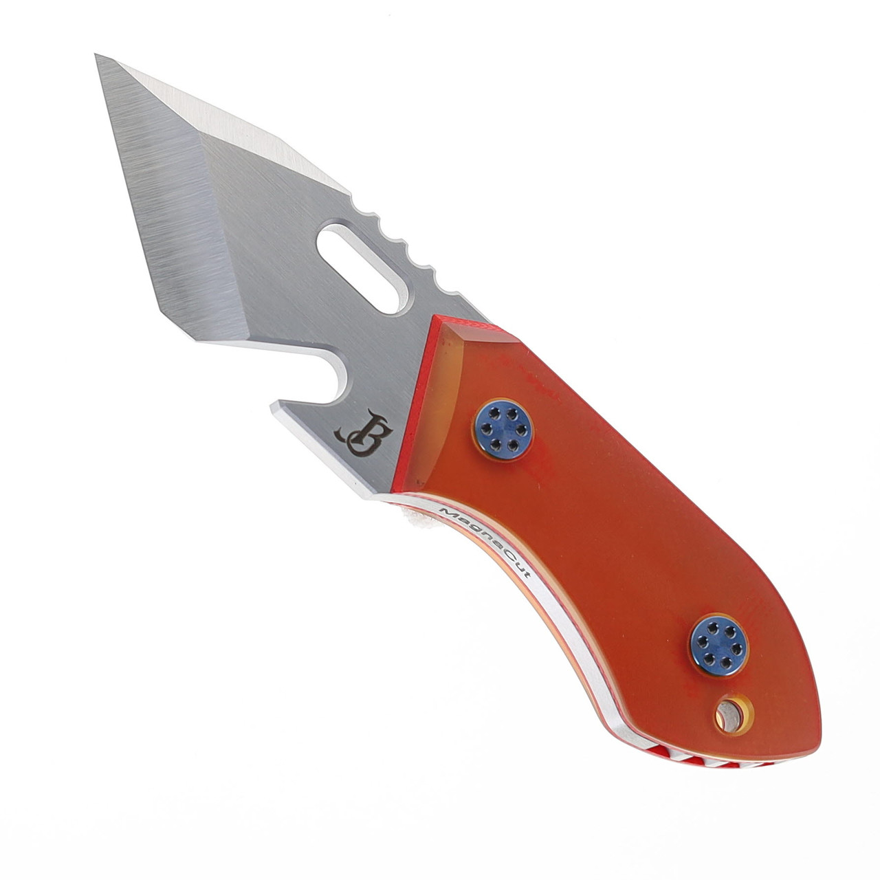 Mecforce Bergman Knives Brew Tool Fixed Blade Knife Ultem w/ Red Liner ...