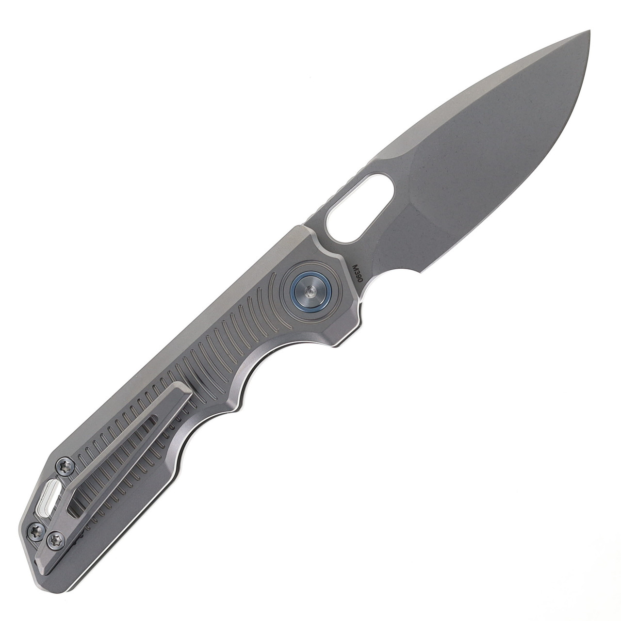 Ticonic Knives Ticonic1 Folding Knife Textured Titanium Handle M390 ...