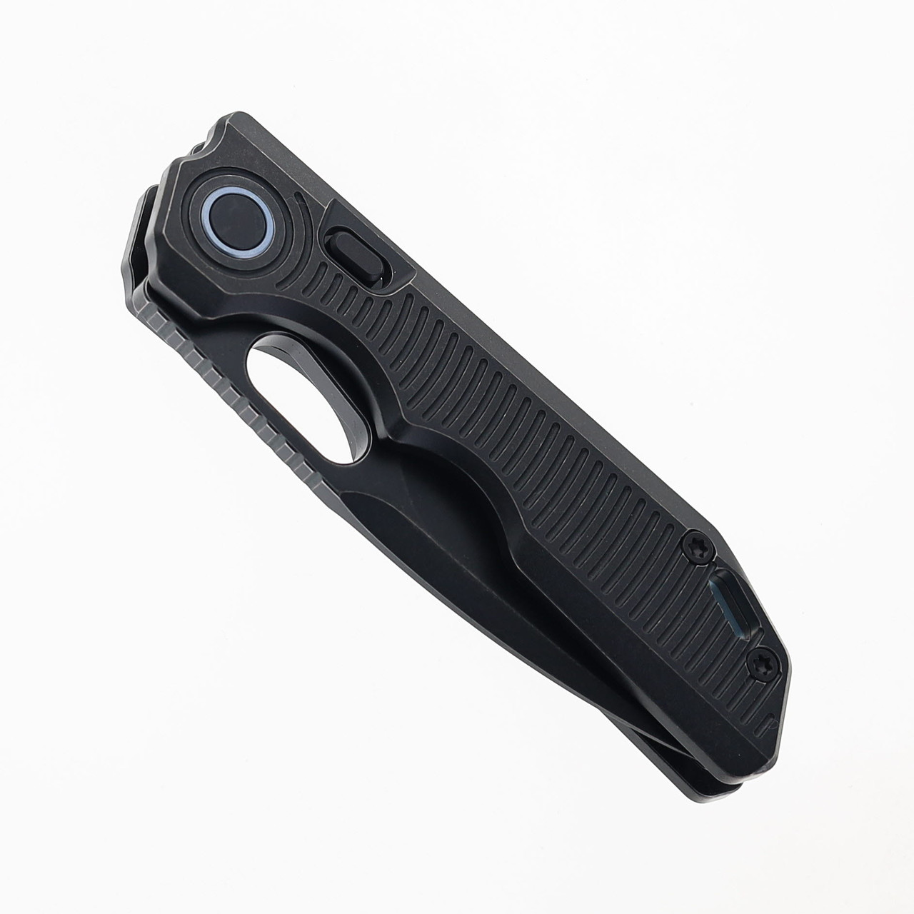 Ticonic Knives Ticonic1 Folding Knife Black Textured Titanium Handle ...