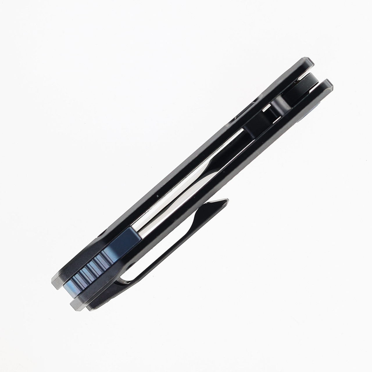 Ticonic Knives Ticonic1 Folding Knife Black Textured Titanium Handle ...