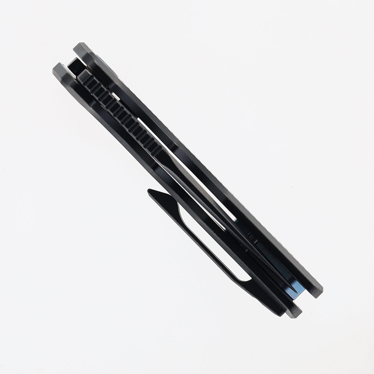 Ticonic Knives Ticonic1 Folding Knife Black Textured Titanium Handle ...