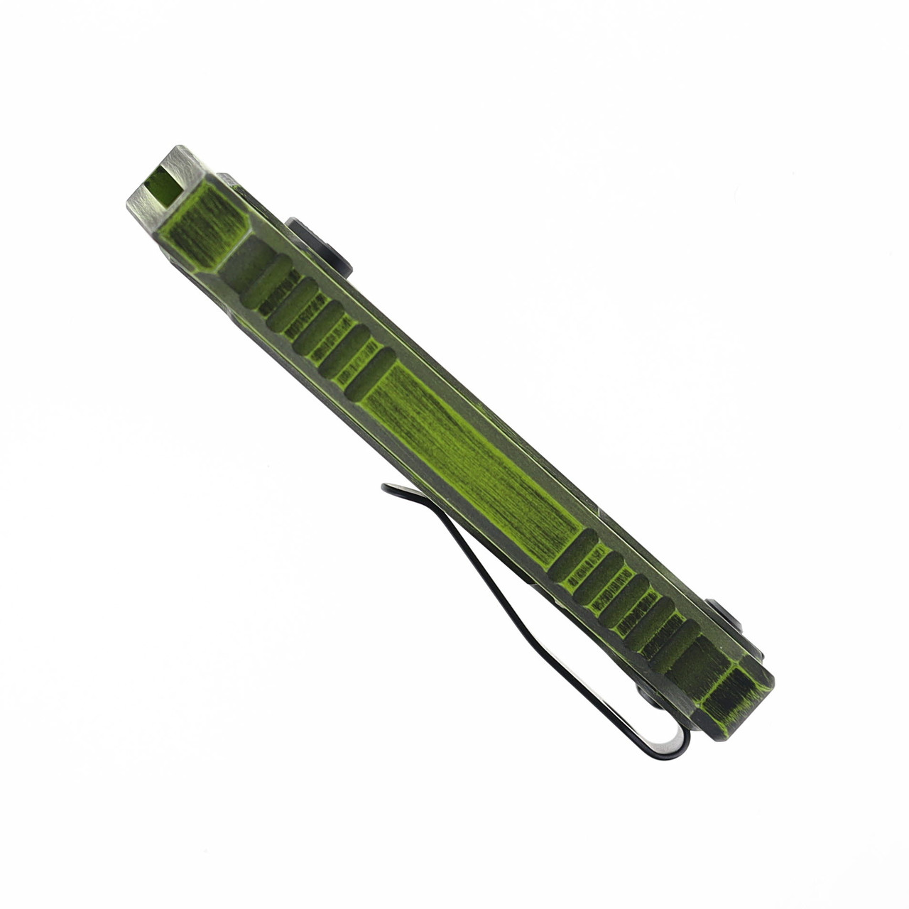 Reate Exo-U Utility Knife Distressed Green Aluminum Plain - White ...