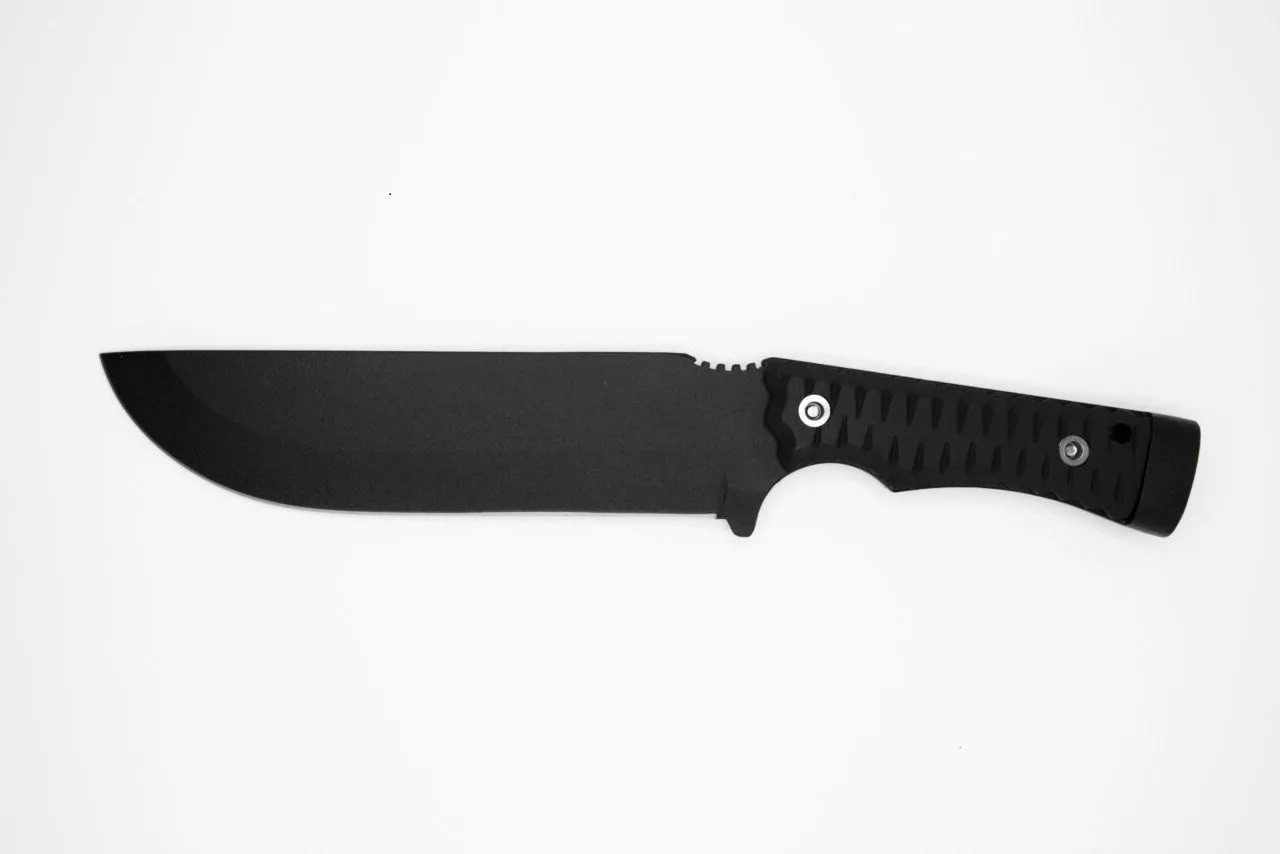 Blade Brother Knives Sniper Fixed Blade Knife Black ABS Plastic Handle ...