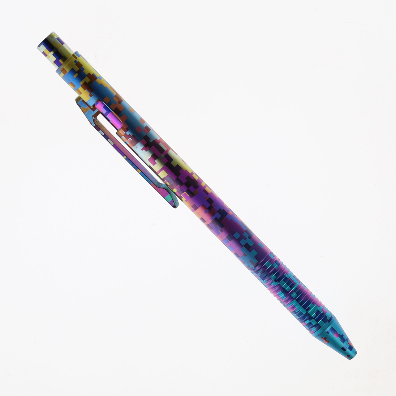 TwoSun Push Button Pen Titanium Body Black Ink Pen-55