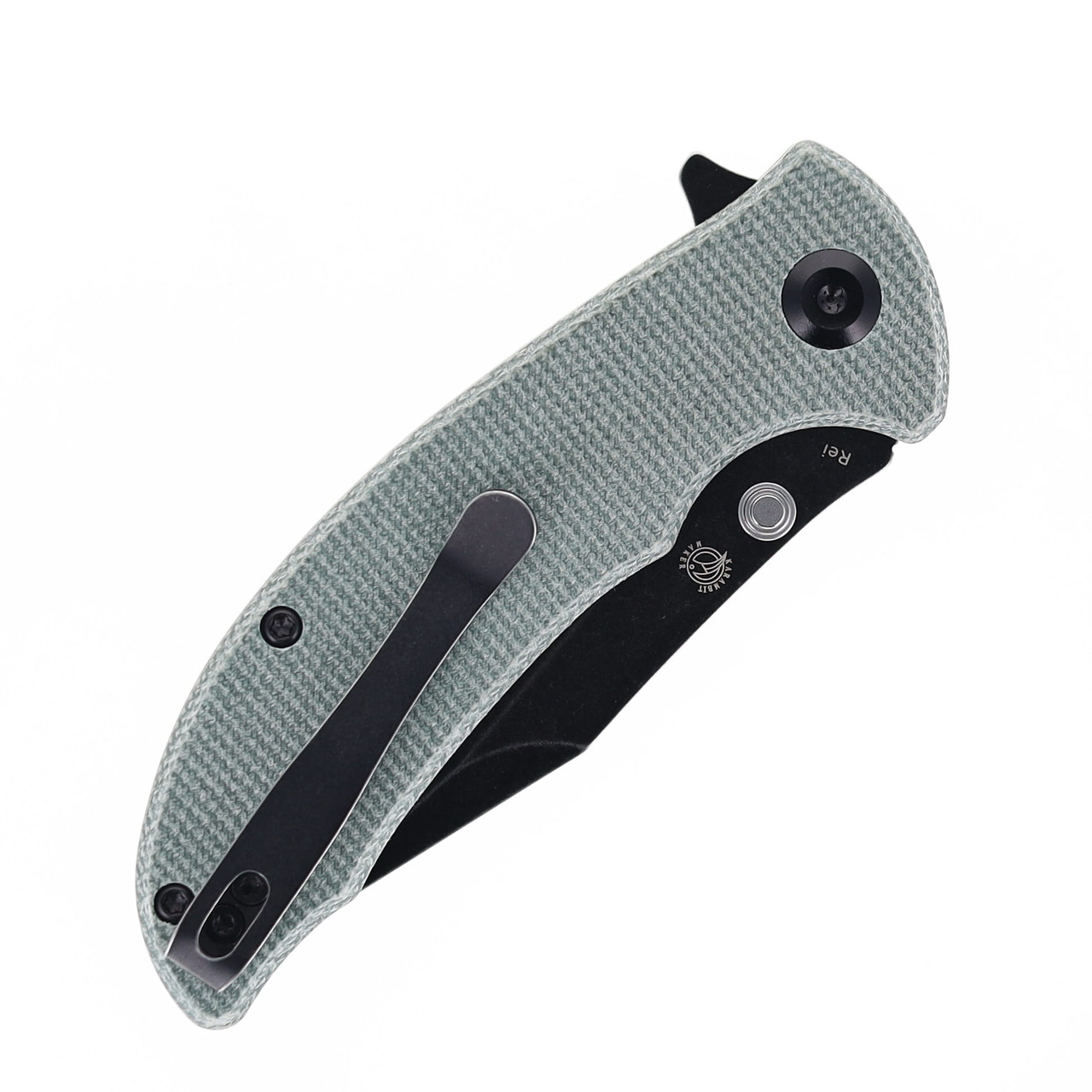 Tenable Rei Folding Knife Green Micarta Handle 14C28N Plain Edge ...