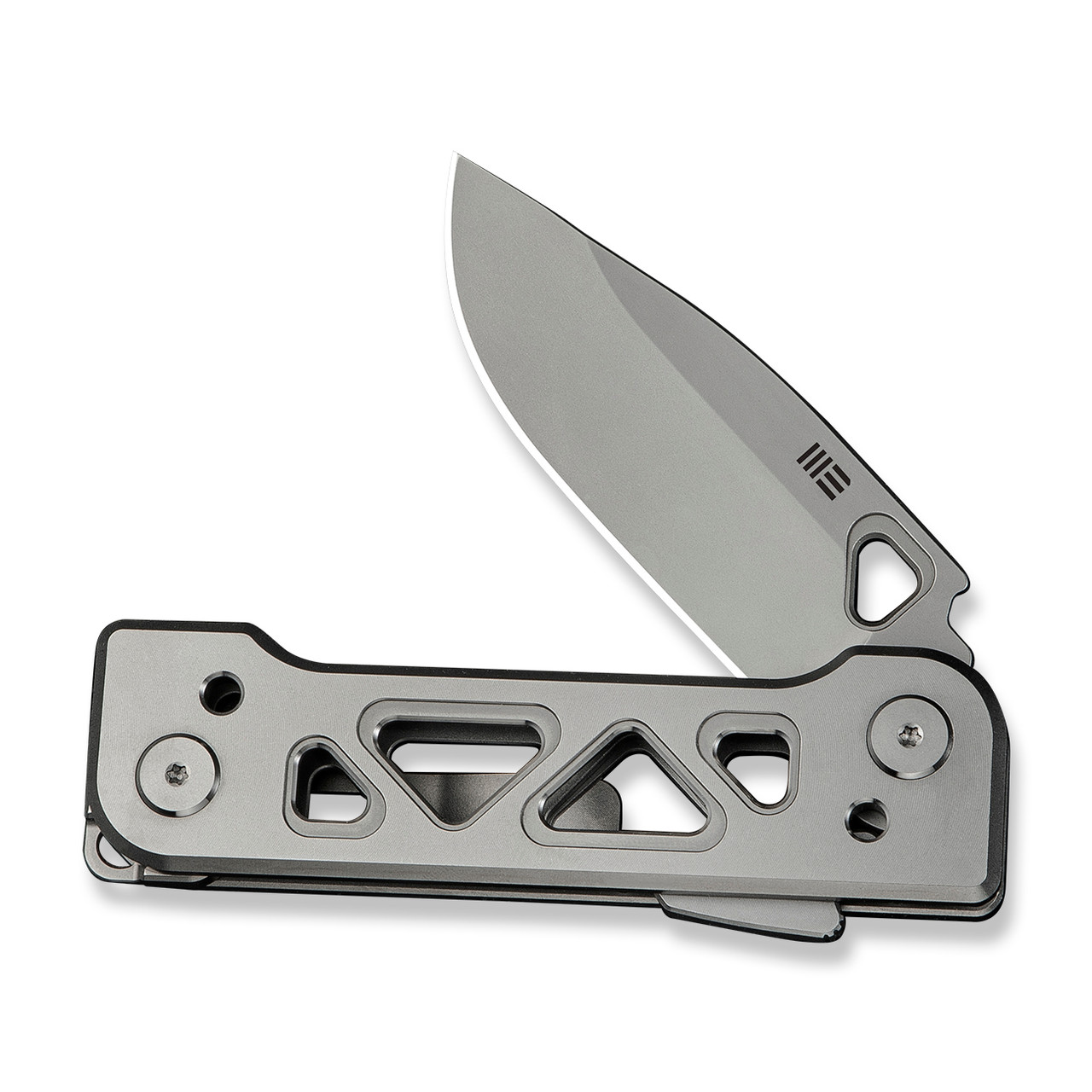 WE Tyro Folding Knife Gray Titanium Folding Knife 20CV Plain Edge ...