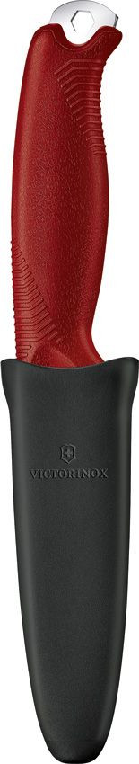Victorinox Venture Pro Fixed Blade Knife Red TPE Handle 14C28N Plain ...