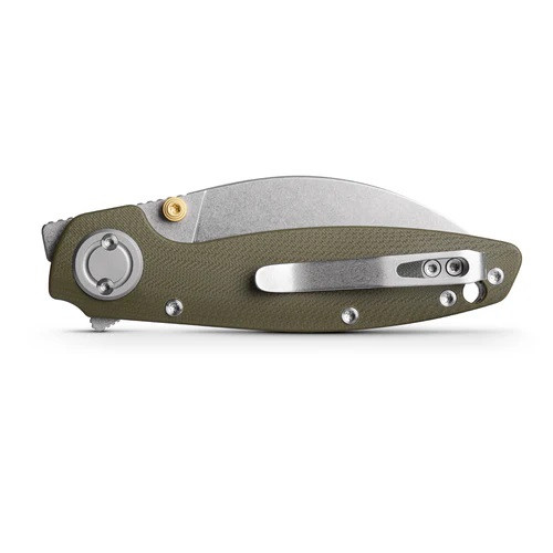 Vosteed Shilin Cutter Folding Knife Green G10 Handle 154CM Plain Edge ...
