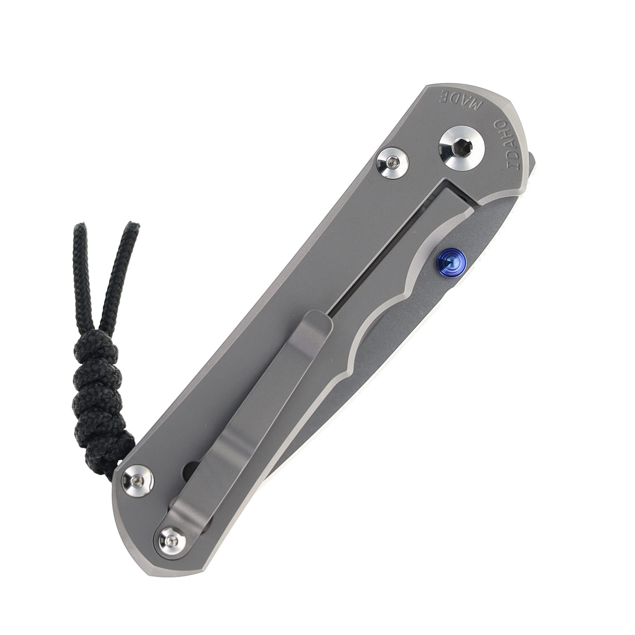 Chris Reeve Large Inkosi Folding Knife Gray Glass Blasted Titanium ...