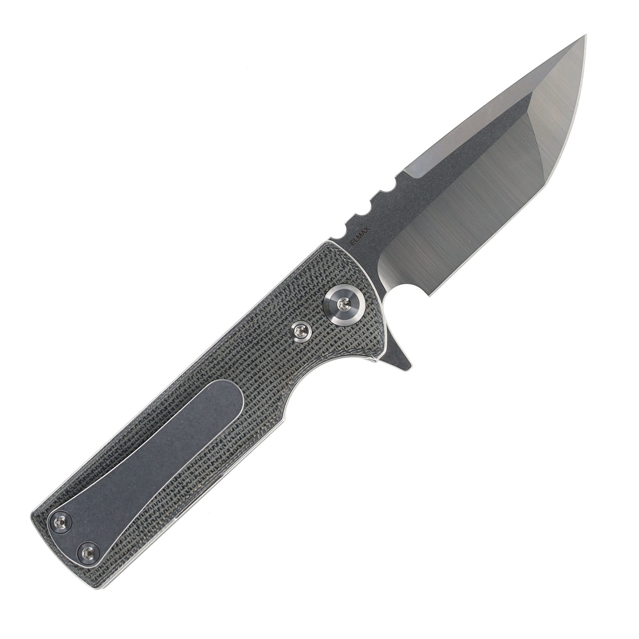 Chaves Knives Blue Label T.A.K. Linerlock Folding Knife Black Micarta ...
