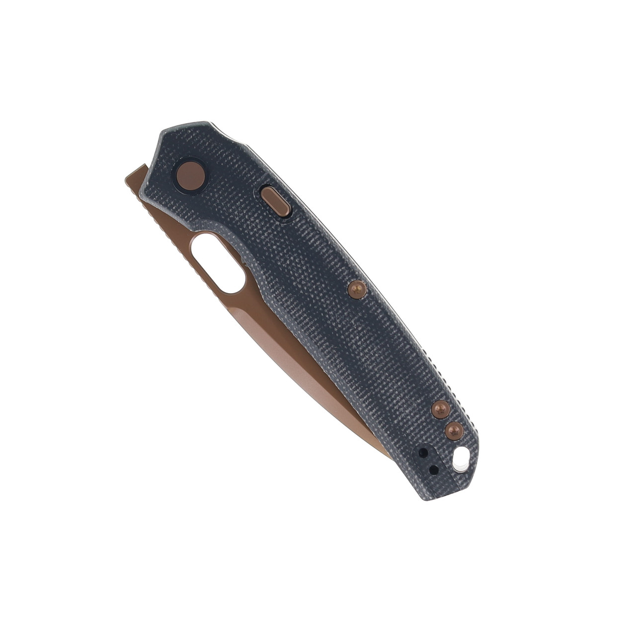 WMK Exclusive Vosteed Psyop Folding Knife Black Micarta Handle Elmax ...