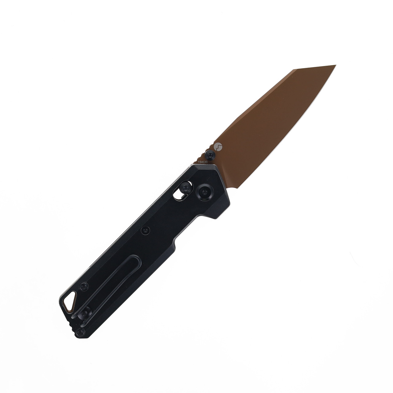 Vosteed Parallel Folding Knife Black Titanium 154CM