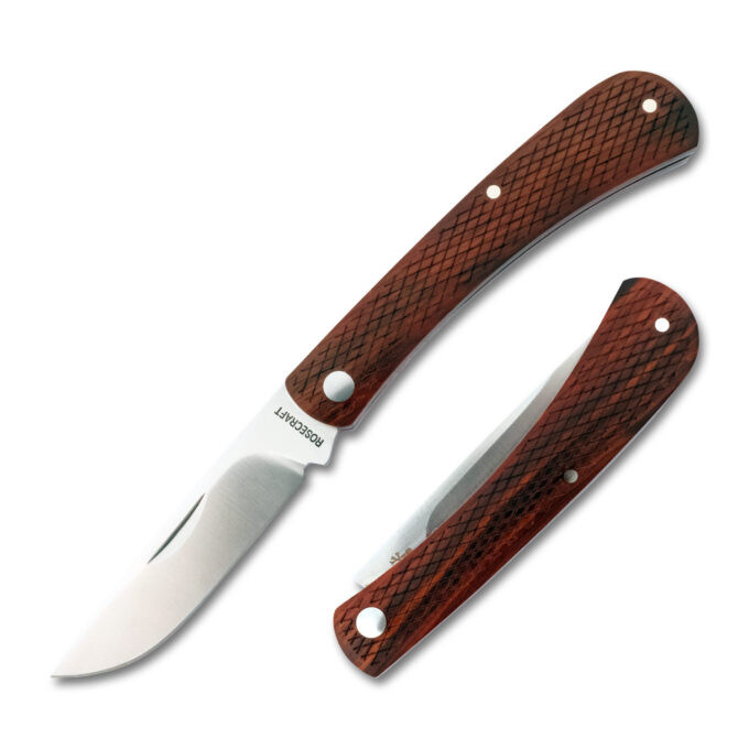 RoseCraft Blades Overall Creek Farm Hand Folding Knife Yellow ...