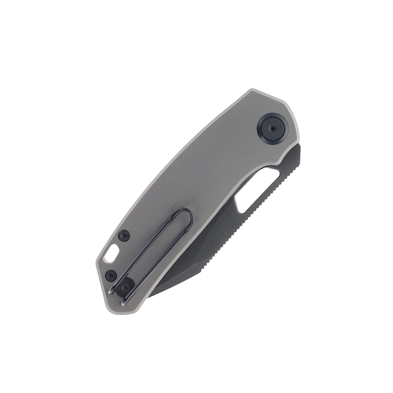 Divo Knives Growler Mini Pocket Knife Darkblast Titanium Handle ...