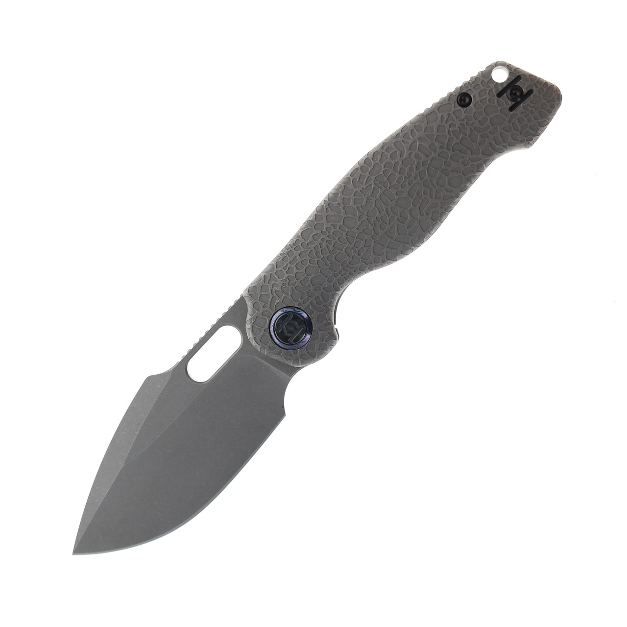 Kunwu Gringo Folding Knife Honeydew Stonewash Titanium Handle S390