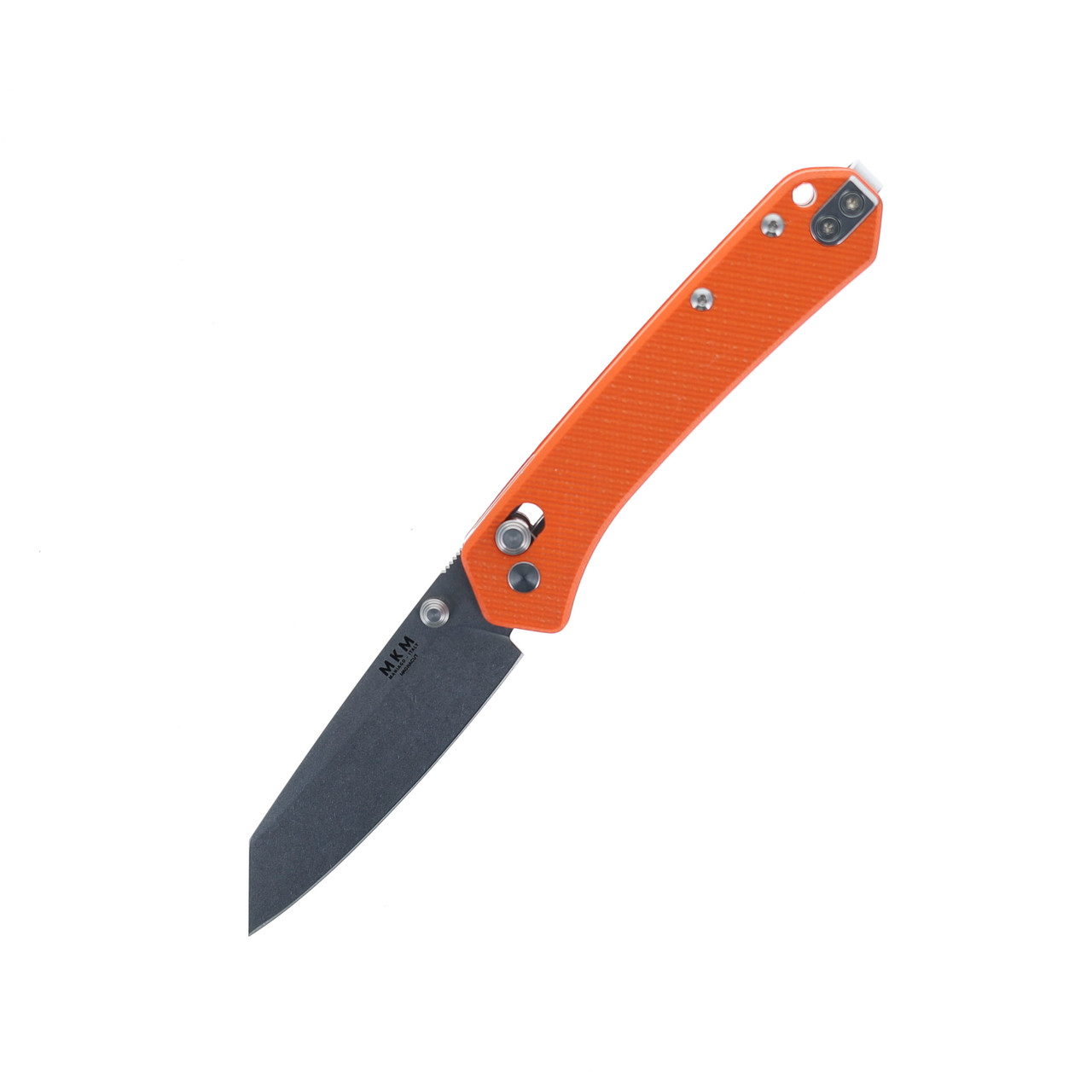 MKM Yipper Folding Knife Orange G10 Handle Magnacut Plain Edge