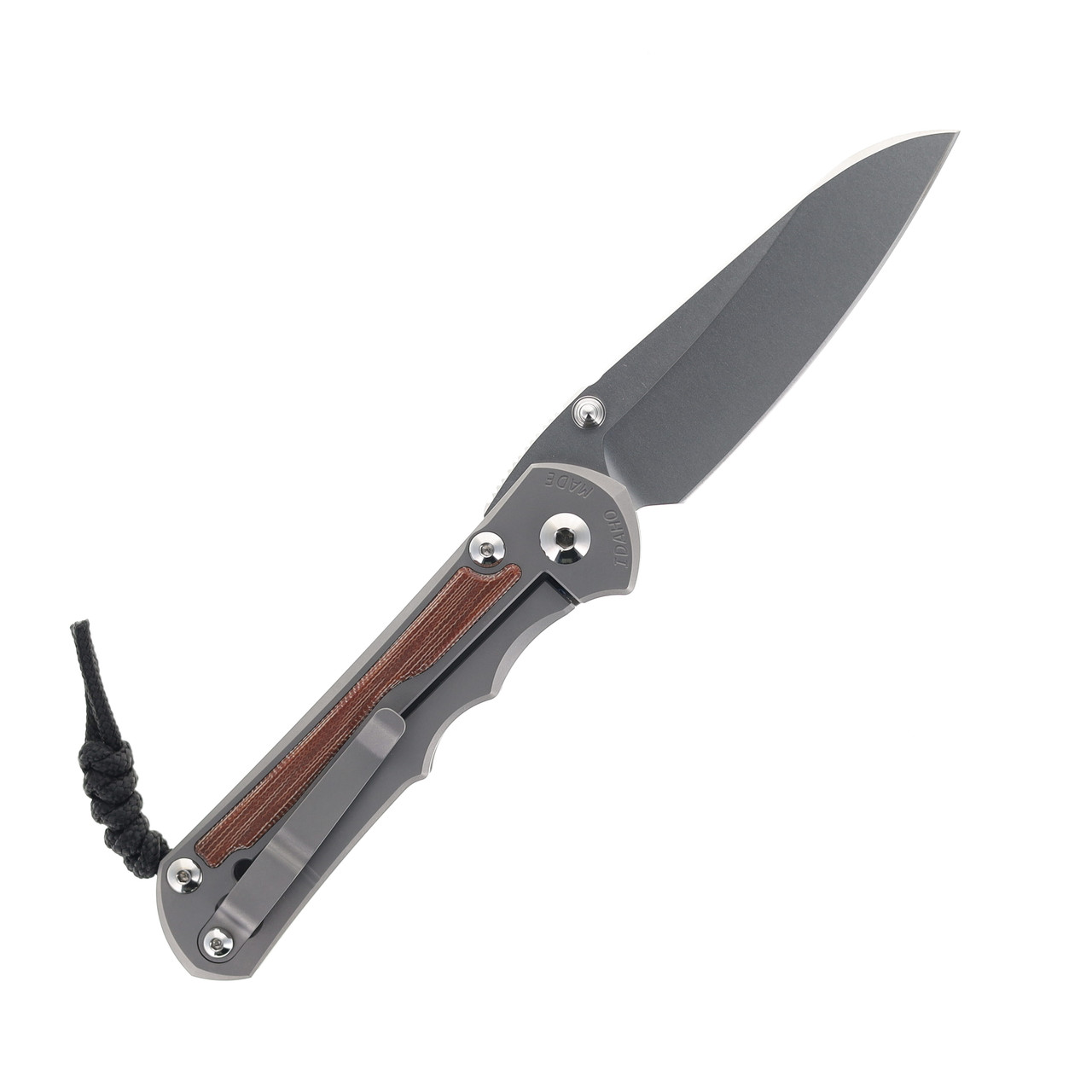 Chris Reeve Large Inkosi Folding Knife Glass Blasted Titanium handle w ...