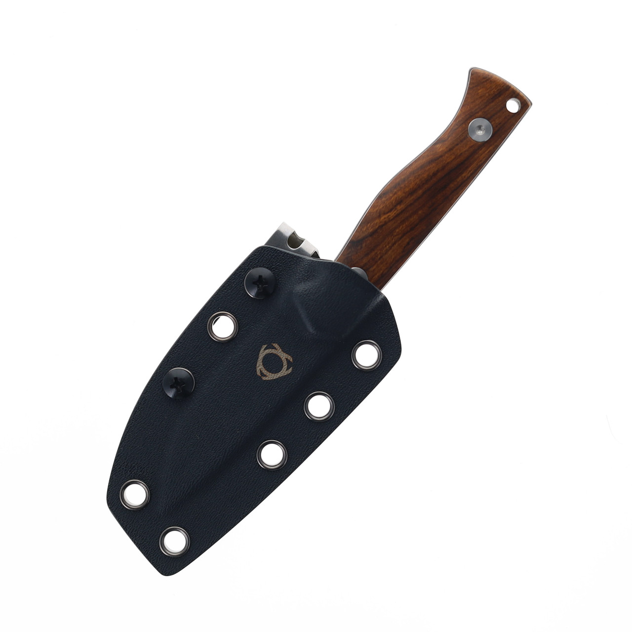 SixLeaf Micro Fixed Blade Knife Ironwood Handle M390 Plain Edge SL-41-Wood