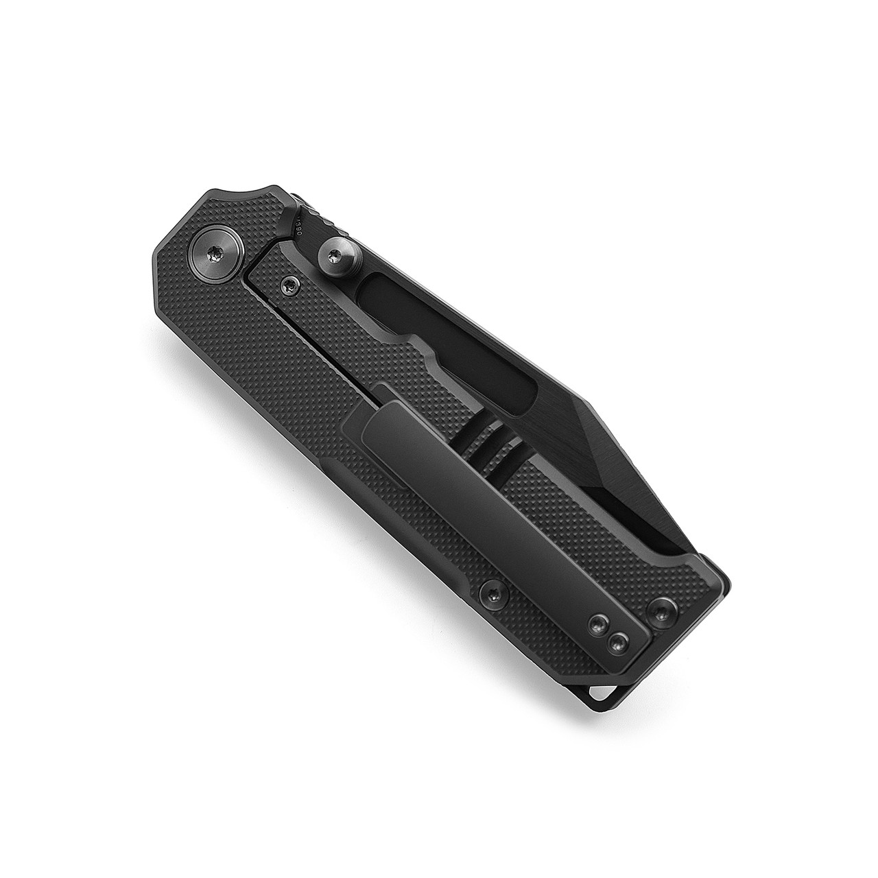Miguron Geddon Folding Knife Dark Grey Titanium Handle M390 Plain Edge ...