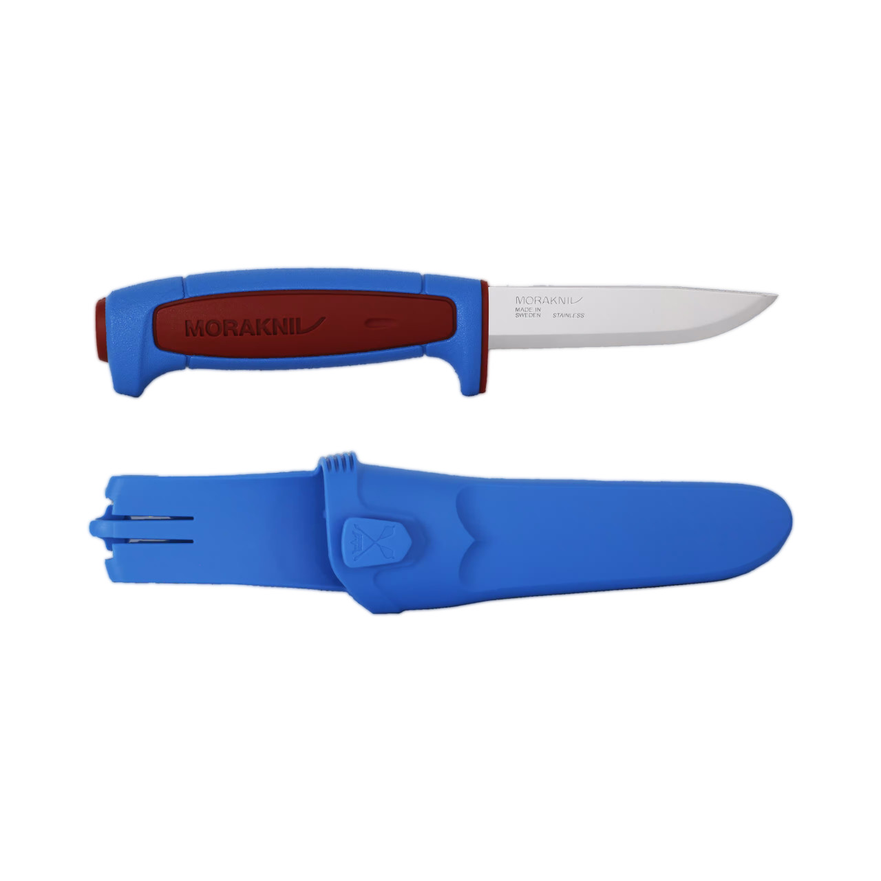 Mora 14502 Basic 546 Dala Fixed Blade Knife Red/Siljan Blue Polymer ...