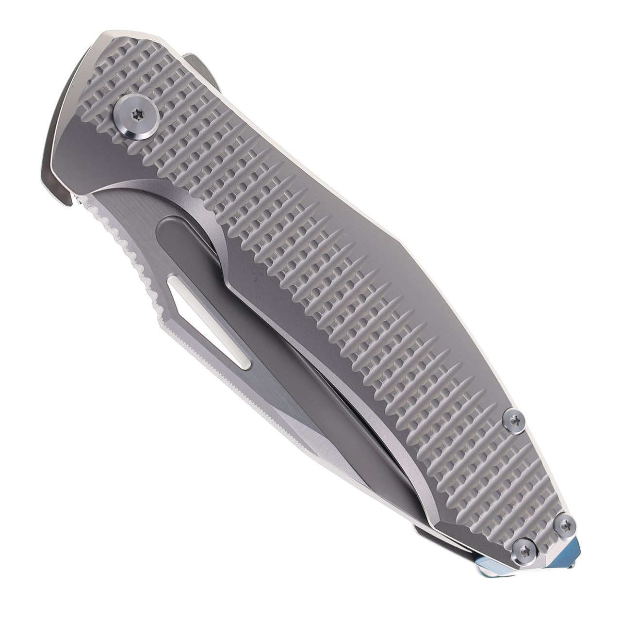PMP Knives Alpha Smilodon Folding Knife Titanium Handle 14c28n Blade ...