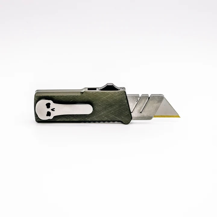 Chaves CHUB OTF Auto Knife OD Green Aluminum Handle Razor Blade ...